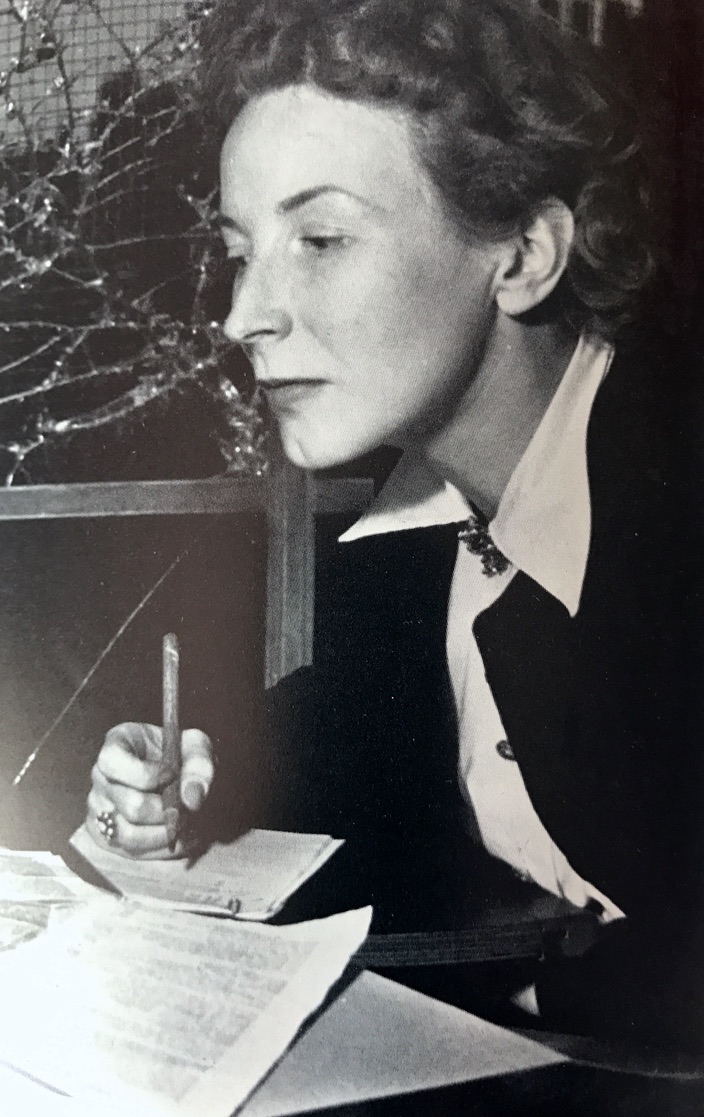 Mary Welsh at the Time offices in London
